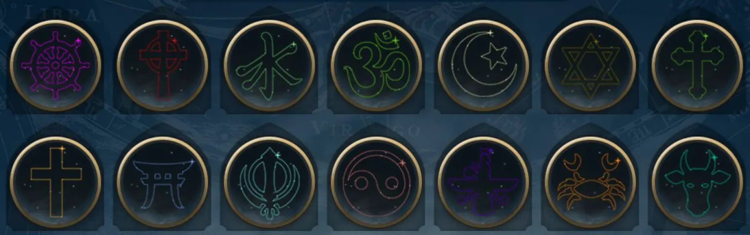 Religion Beliefs Tier Selection – Comrade Kaine